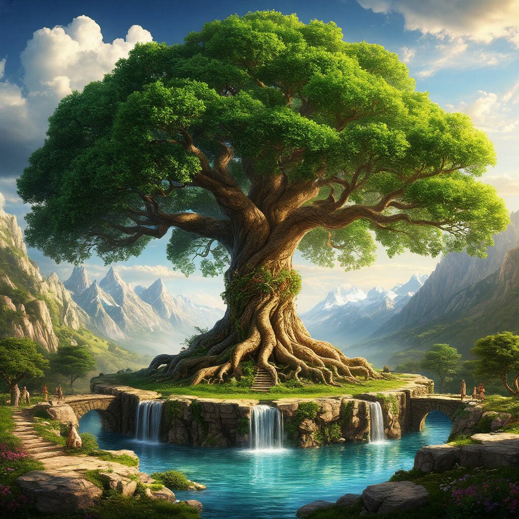 "The fountain of Youth The tree of life high detailing high resolution ...
