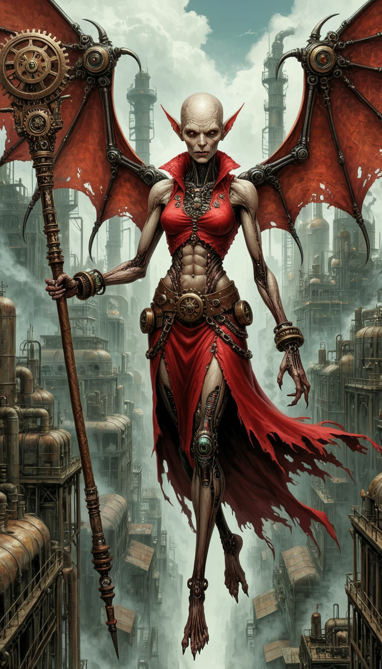 "Art. biopunk. The sinister valley effect. Horror. dark Eldar female ...