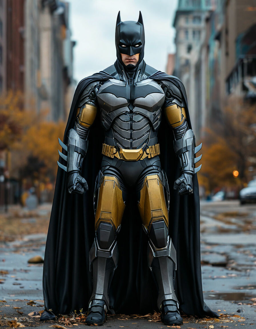 "Batman / Iron Man, Iron Batman, full-…" — imagen creada en Shedevrum