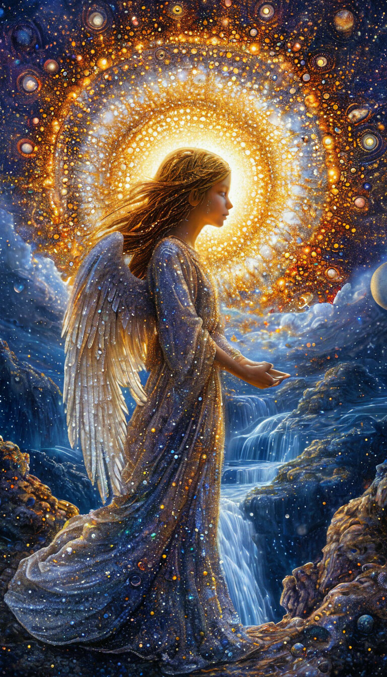 "A guardian angel for everyone🪽 …" — image created in Shedevrum