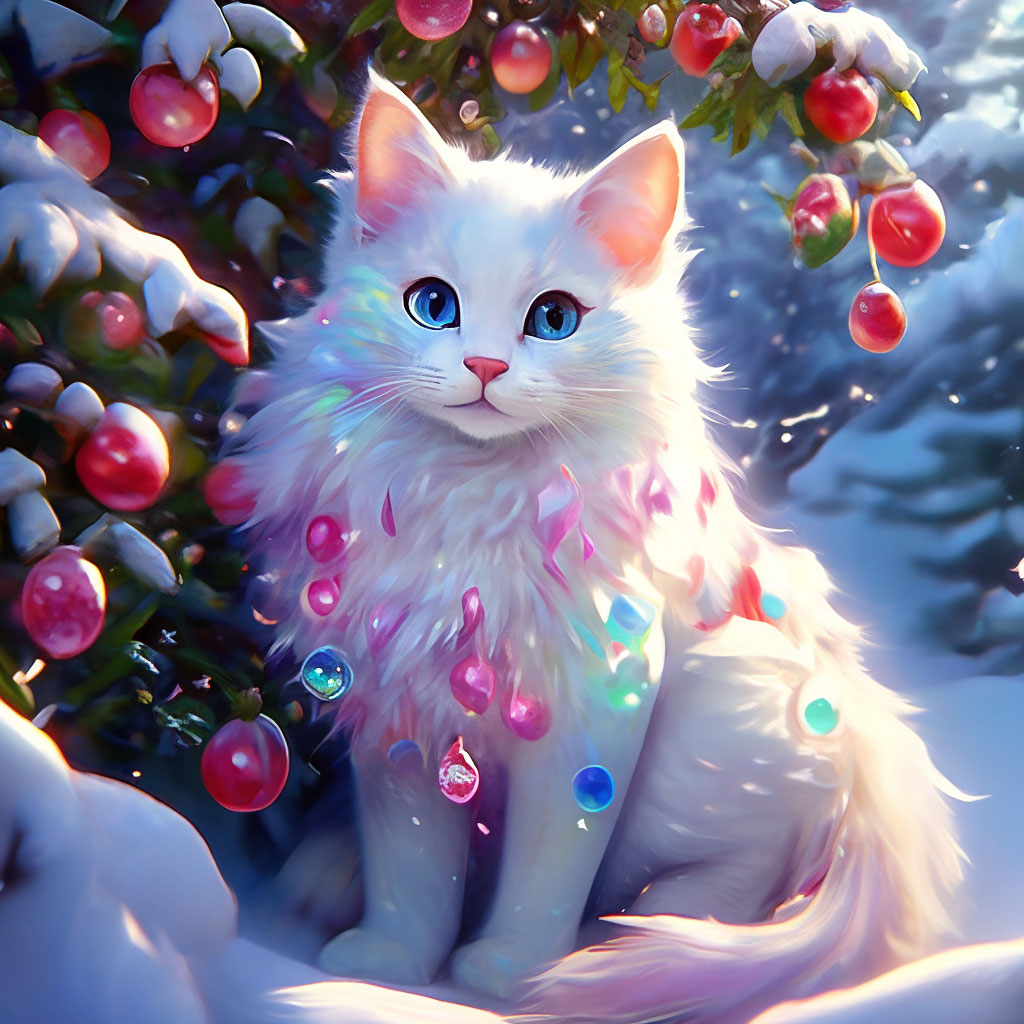 "Beautiful berry cat, back overgrown with berries, back covered in ...