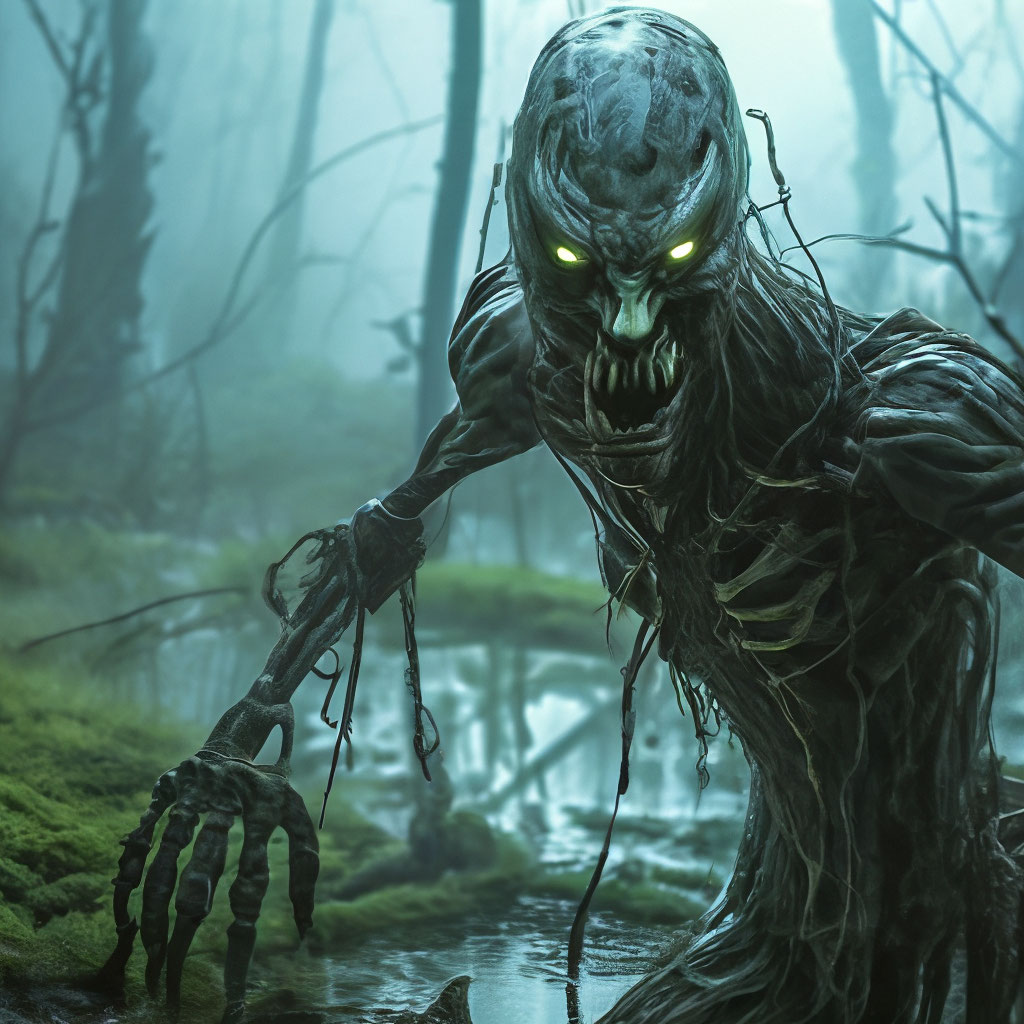 "Ghoul, photorealism, deep detail study, high resolution, background ...