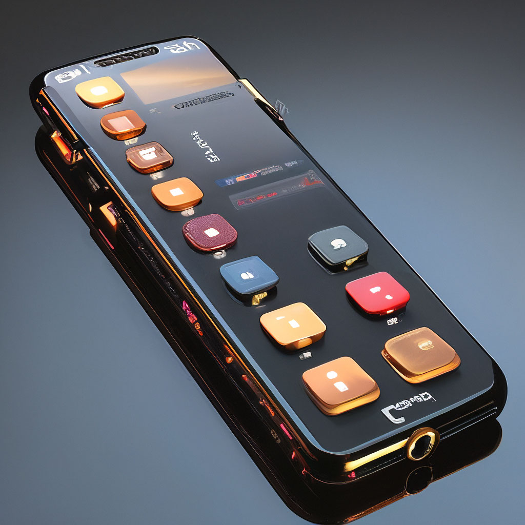 "A very rich phone" — image created in Shedevrum