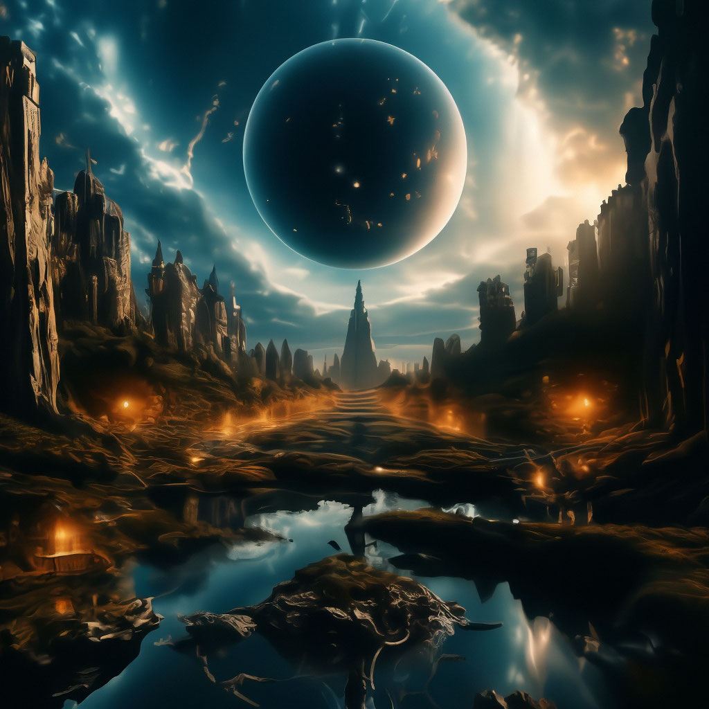 "Beyond reality" — image created in Shedevrum