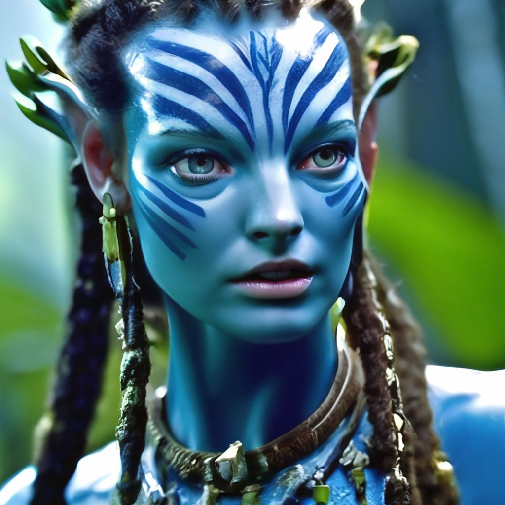 "Mila Jovovich as Neytiri Avatar beautiful, avatar image, long-range ...