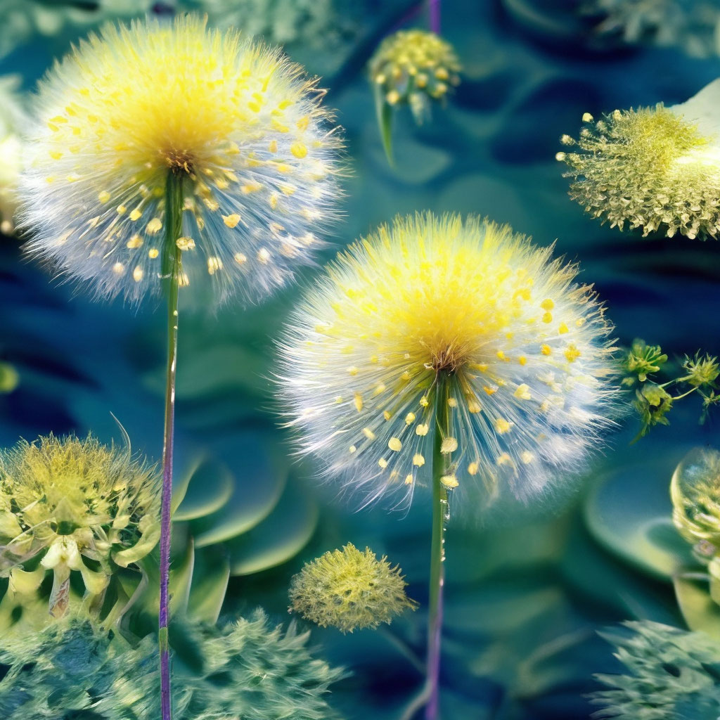 "🌹🌹🌹 Hybrid symbiosis fractal dandelions + Epiphyllum gradient gentle ...