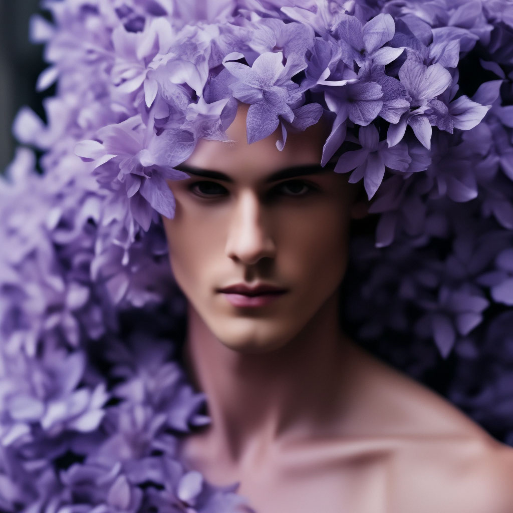 "All shades of lilac in all parts of the lilac guy's body" — image ...