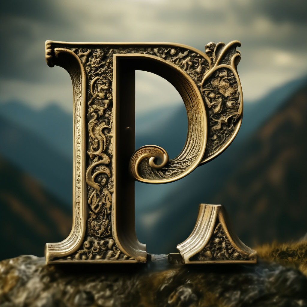 "The letter "P"" — image created in Shedevrum