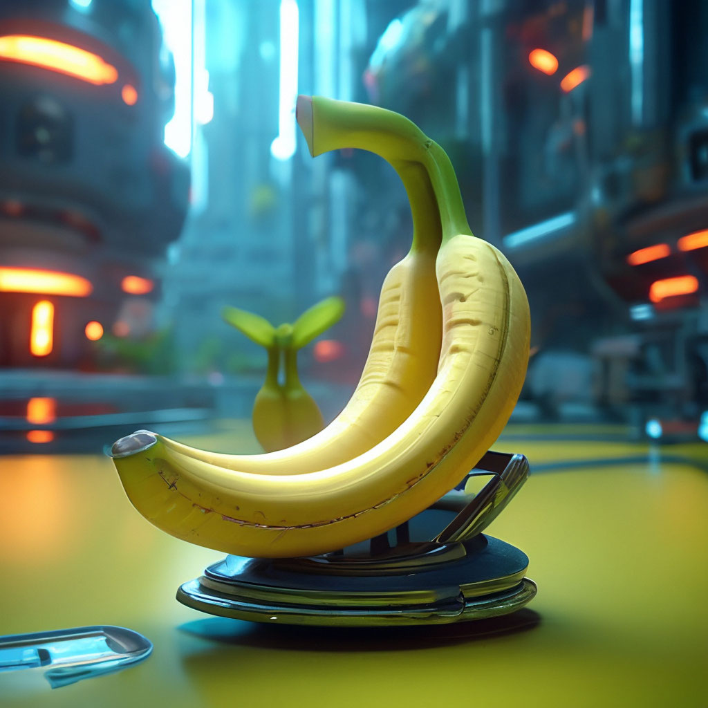 "Sooooo small bananas" — image created in Shedevrum