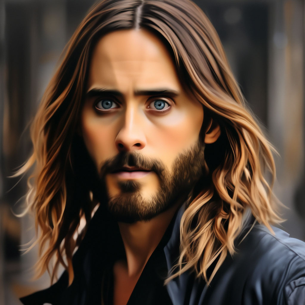 "Jarrett Leto, actor, hyperrealism, …" — image created in Shedevrum