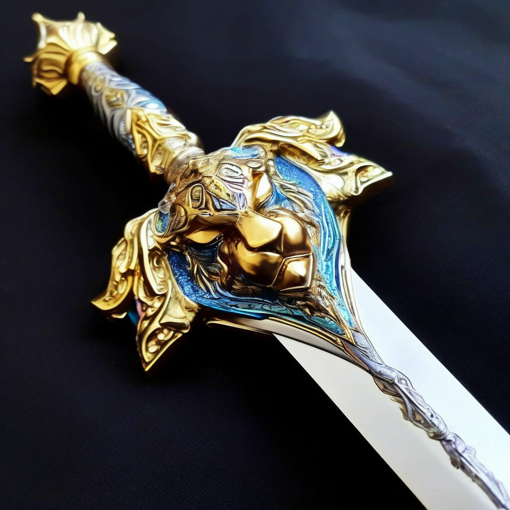 "Sword hilt, Lion's head, cold steel, gems Prince Anduin's sword from ...