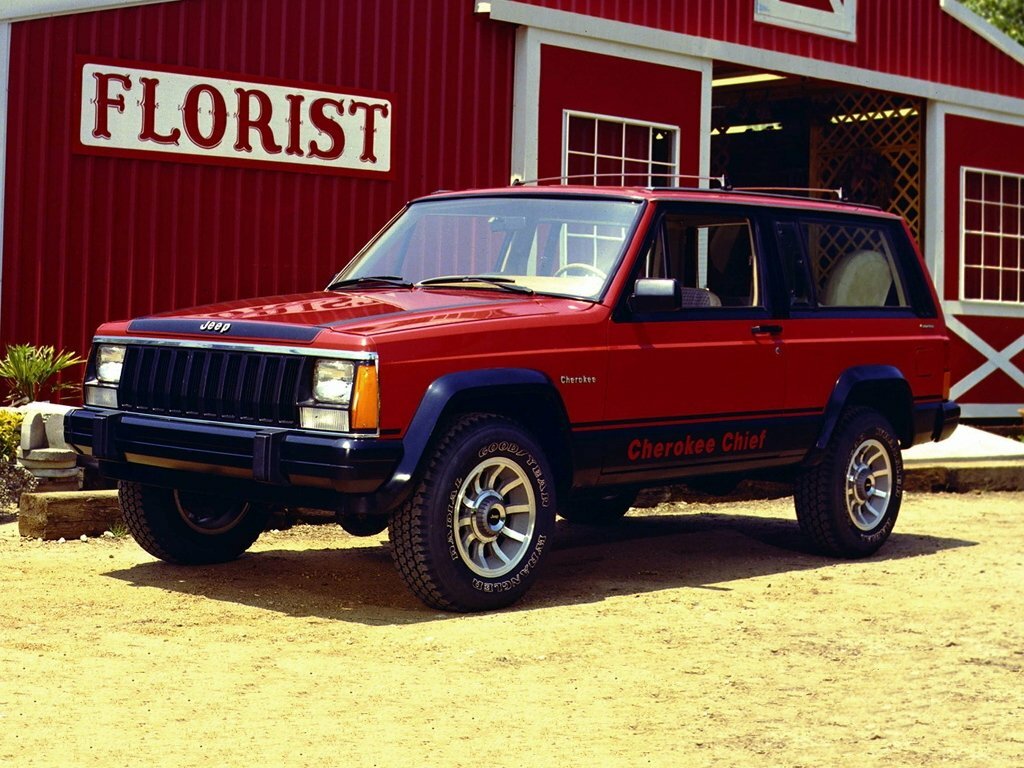 Купить б/у Jeep Cherokee II (XJ) 4.0 AT (180 л.с.) бензин автомат в Барнауле: белый Джип Чероки ...