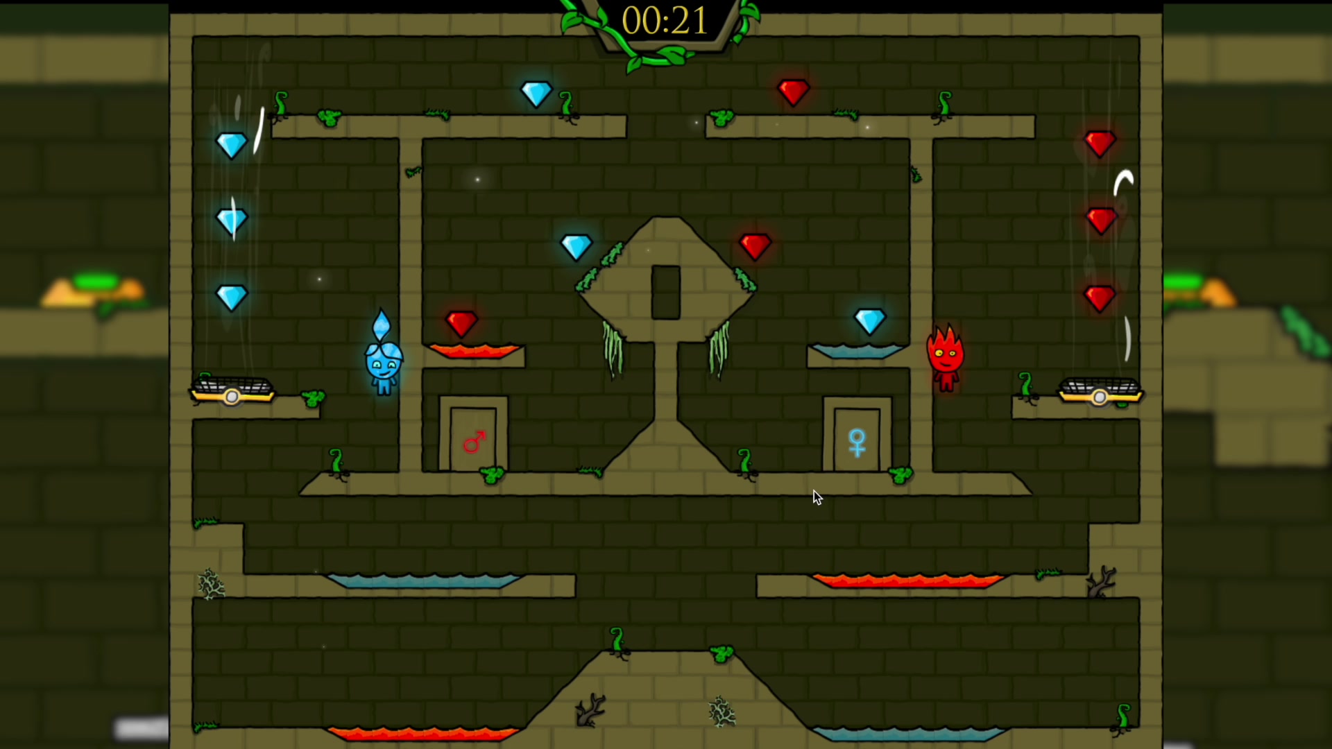 Fireboy & Watergirl 1 in The Forest Temple (by Inspire Games): Play ...