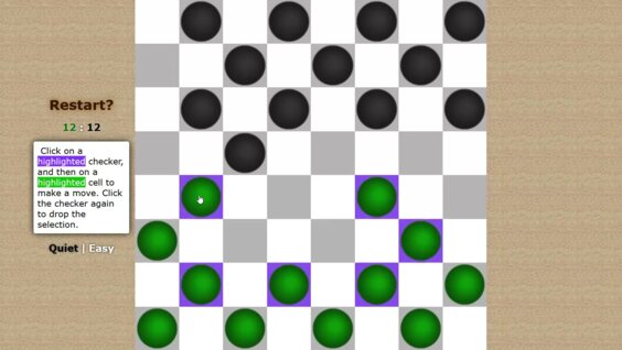 Checkers — play online for free on Yandex Games