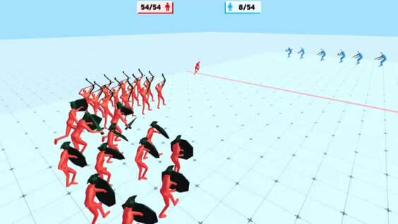 Funny Battle - War Simulator （由 GoGoMan):网上免费玩 Playhop