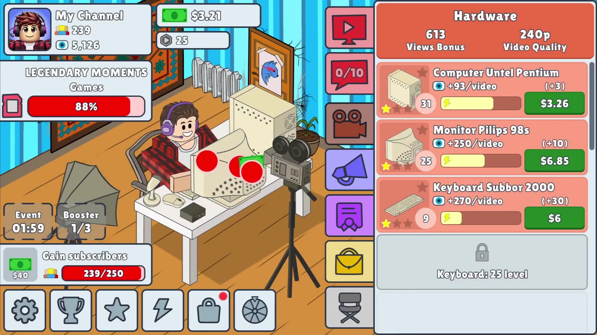 Idle Blogger Simulator (by PlayCroc): Play Online For Free On Playhop