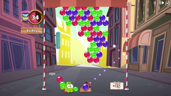 Om Nom Bubbles (由 Famobi-Dev): 在 Playhop 上免费在线玩