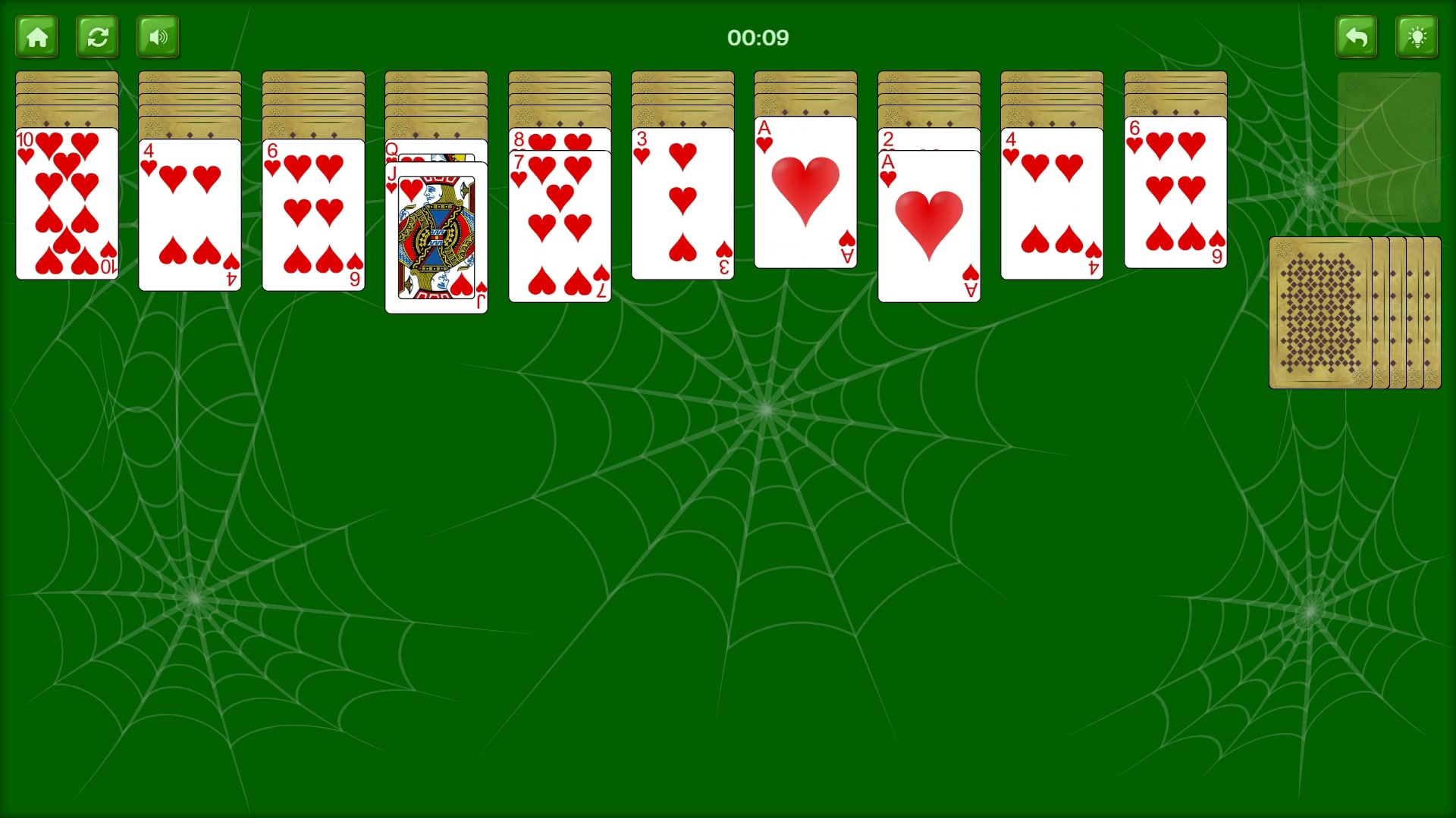 Пасьянс паук 2024 (от Game4you): Играйте Онлайн Бесплатно на AllWebGames