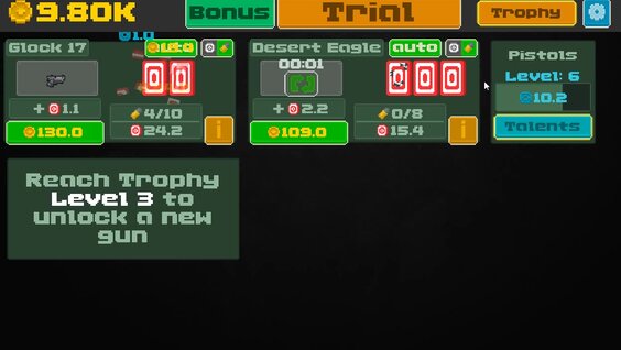 Idle gun — play online for free on Yandex Games