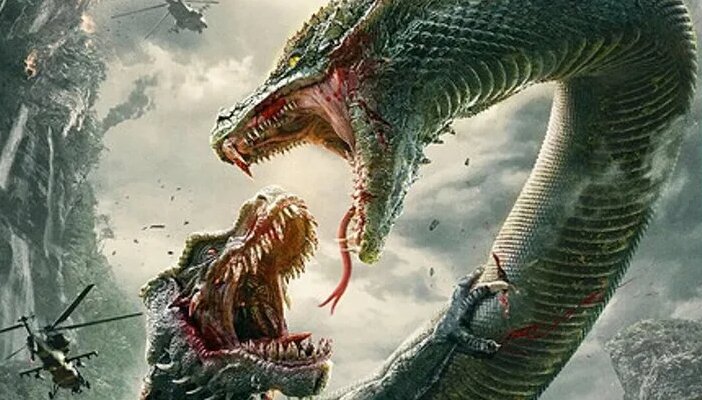 Видео Змеи 3 Битва с драконом Snake 3 Dinosaur vs Python. боевик ...