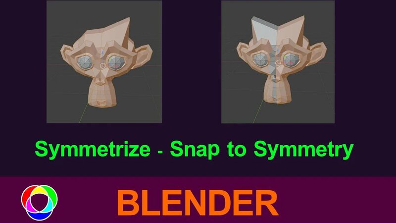 Symmetrize & Snap to Symmetry Tools Explained - Blender Modeling Basics ...