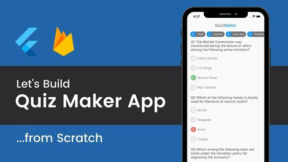 Build a Quiz Maker App with Flutter & Firebase | Flutter Tutorial For Beginners - EroFound