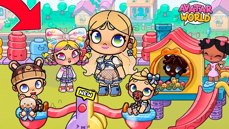 Детская Площадка в Avatar World История Рутина Семьи Обновление Секреты ...