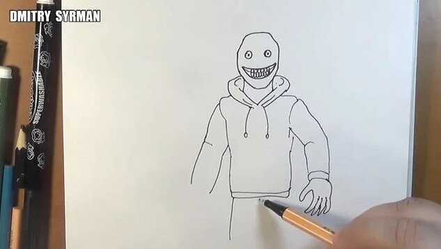 How to draw Jeff the Killer, Как нарисовать Джеффа Убийцу - Смотреть ...