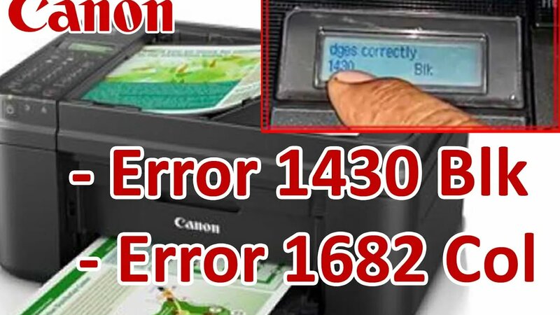 Install the Ink cartridges correctly | Canon Printer Error 1430 Blk ...
