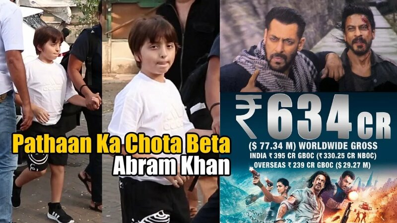 Pathan Ka Chota Beta...AbRam Khan Attends Karan Johar Kids Birthday ...