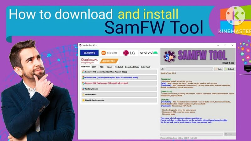 How to download and install SamFW Tool for FRP.SamFW FRP Tool for phone ...