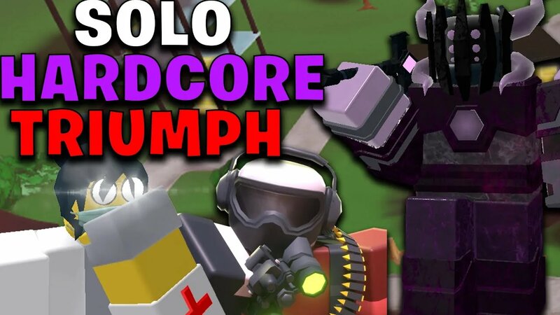 First ever solo hardcore triumph on crossroads - roblox tds - Смотреть ...