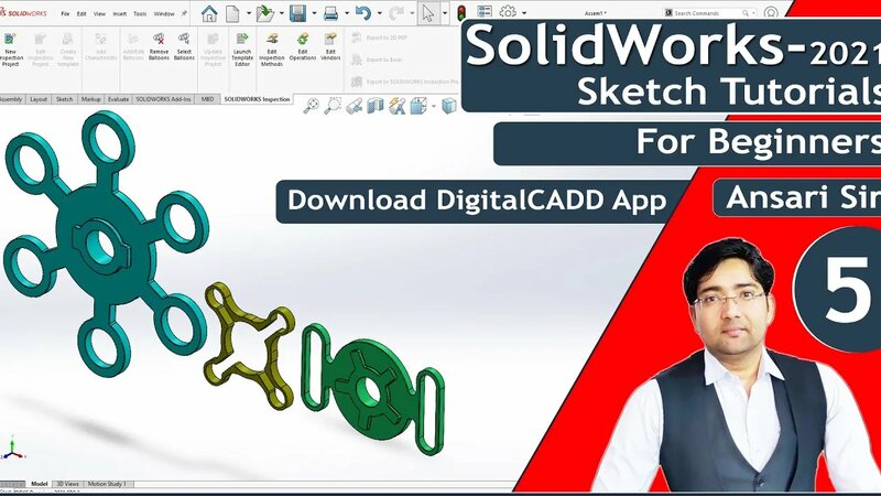 SolidWorks Tutorials | SolidWorks Full Course | In Hindi | SolidWorks ...