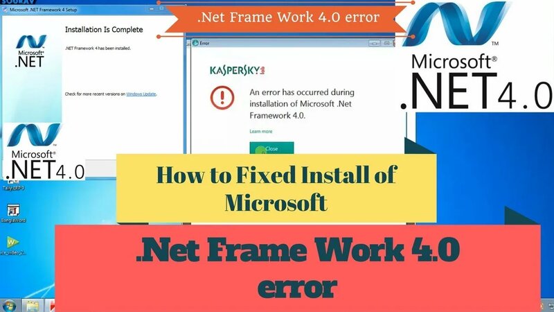 How to Fixed Install of Microsoft .Net Frame Work 4.0 error ...