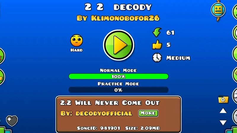 geometry dash 2.2 не выйдет никогда уровень под песню decody - Смотреть онлайн в поиске Яндекса ...