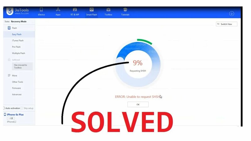 How to Fix 3uTools Error Requesting SHSH error 9%. - Смотреть онлайн в ...