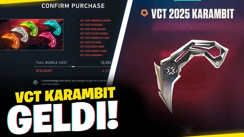 Valorant VCT Karambit Oyuna Geldi! // Koleksiyon Kaç VP? // Ne Zaman ...