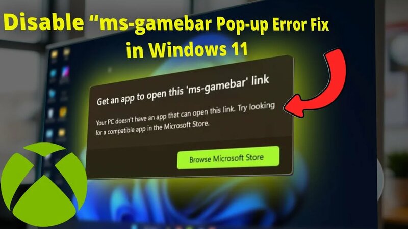 How to Fix ‘ms-gamebar’ Pop-up in Windows 11 | Xbox Game Bar Error Solution - Yandex Video ...