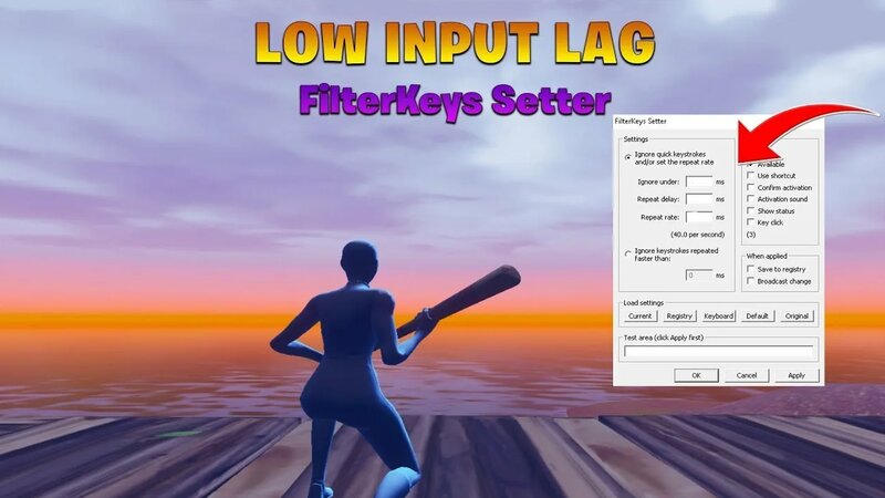 Fortnite Input Delay Fix: FilterKeys Setter Tutorial | Chapter 5 Season ...