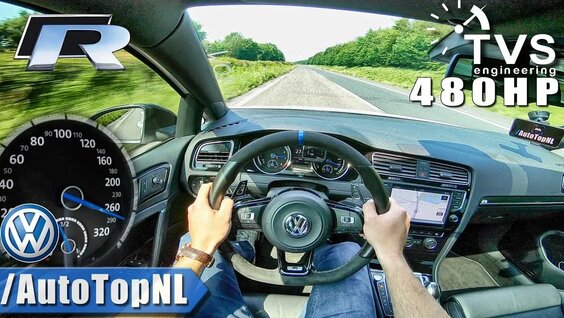 VW Golf R MK7 480hp | Autobahn POV | Acceleration & Speed by AutoTopNL ...