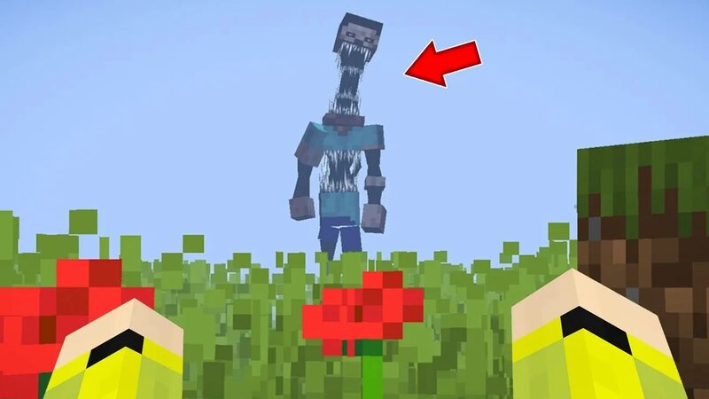 Кошмарный стив в моем мире в майнкрафт... the anomaly nightmare steve ...