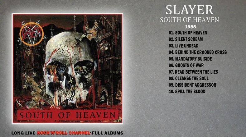 Slayer - South Of Heaven (1988) - Full Album — Видео от Rock ’n’ Roll ...
