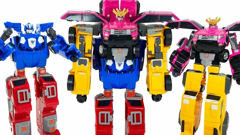 MiniForce 4 Car Transform into 2 Middle Sized Robots | Carrobot ...