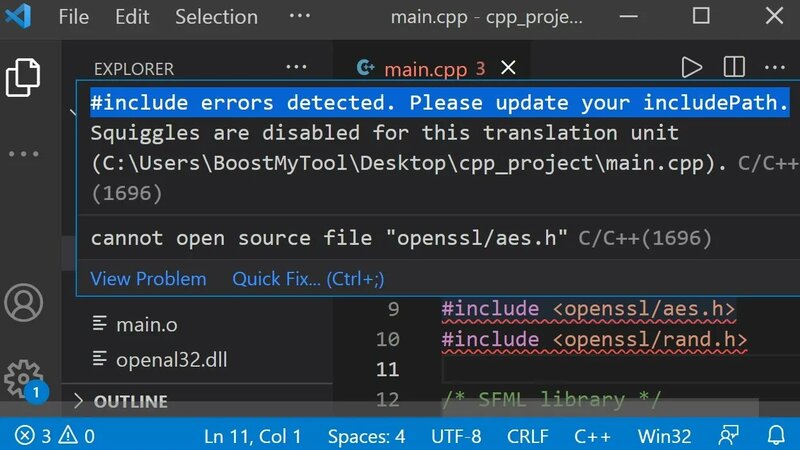 How to Fix Include Path Error in C/C++ Files using Visual Studio Code ...