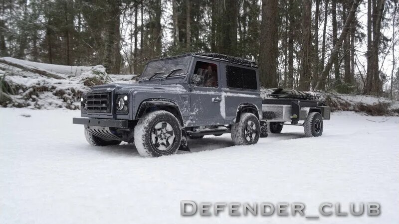 scale rc Land Rover defender 90 by Kahn design winter adventure ...