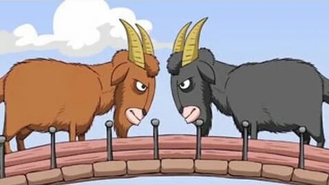 Two Stubborn Goats Encountered on a Bridge | Alpi and Friends Children ...