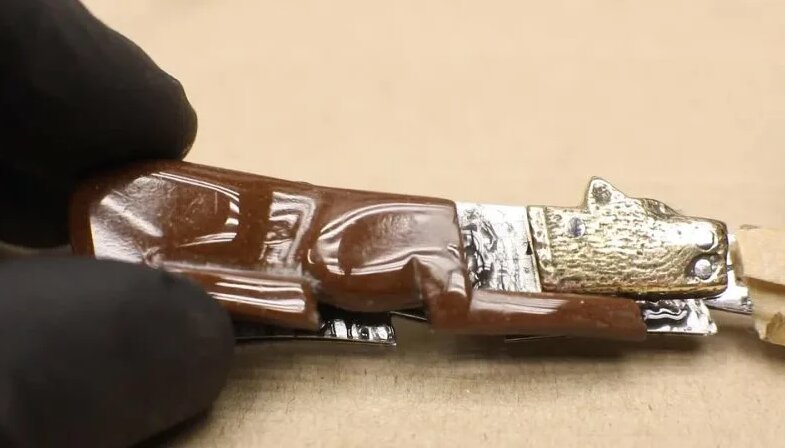 Antique Switchblade Wolf Knife Restoration — Видео от Сувениры с зоны ...