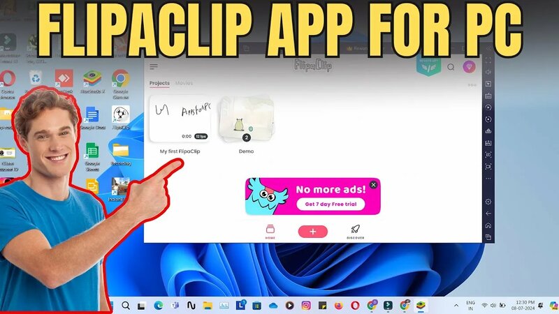 How to Download & Install FlipaClip on PC, Windows 11/10/8/7 - Смотреть ...