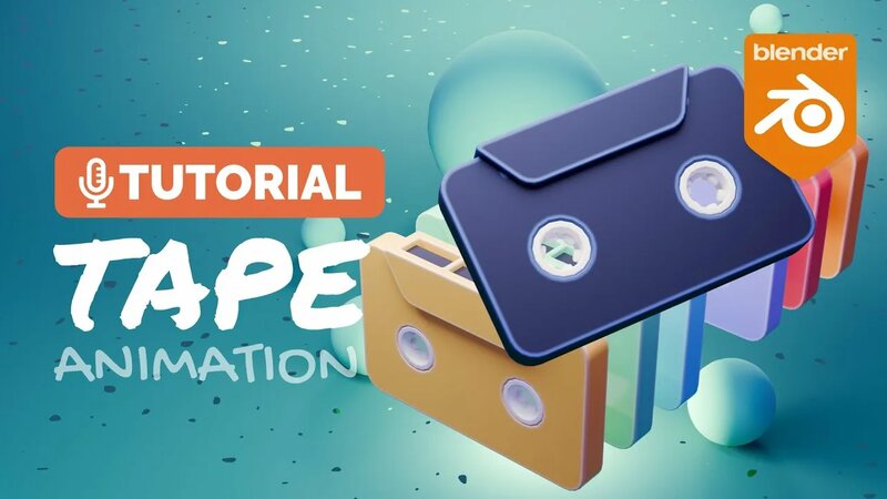 Blender Cassette Tape Animation Tutorial | Polygon Runway - Смотреть ...