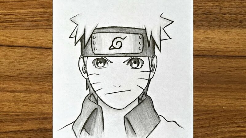How to draw Naruto Uzumaki || How to draw anime step by step || Naruto ...